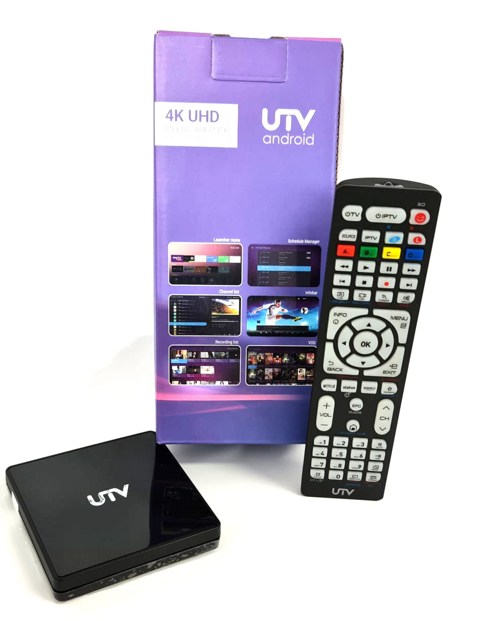 UTV 4k UHD Premium Android Box [Dual band WIFI] - Sanwal Electronics